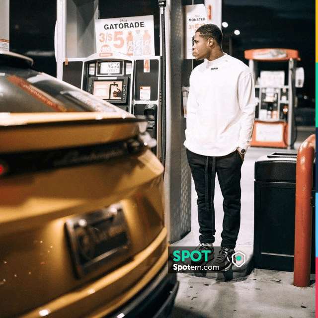 Sneakers Nike Cardigan Black Grey worn by Devin Haney on his account ...