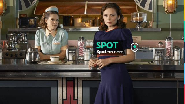 Blue Dress of Peggy Carter (Hayley Atwell) in Marvel's Agent Carter ...