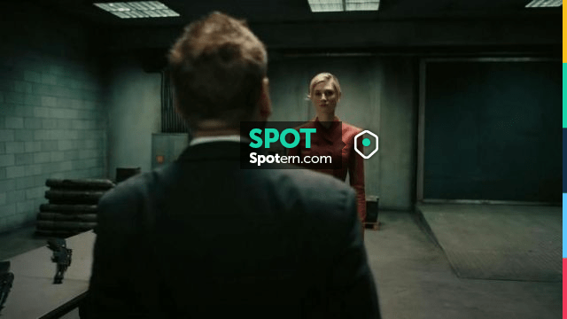 Red suit worn by Elizabeth Debicki as seen in Tenet | Spotern