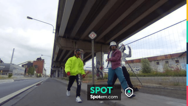 The Nike tracksuit bottom blue and purple worn by Lorenzo in her video ...