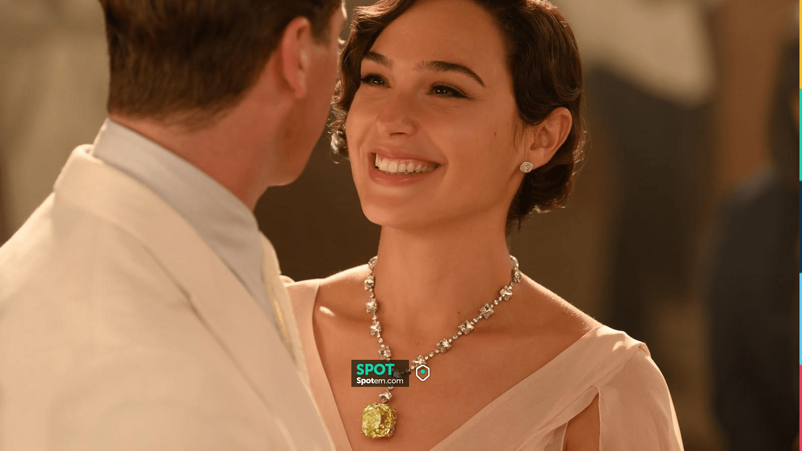 Tiffany & Co Yellow Diamond Necklace worn by Linnet Ridgeway Doyle (Gal ...