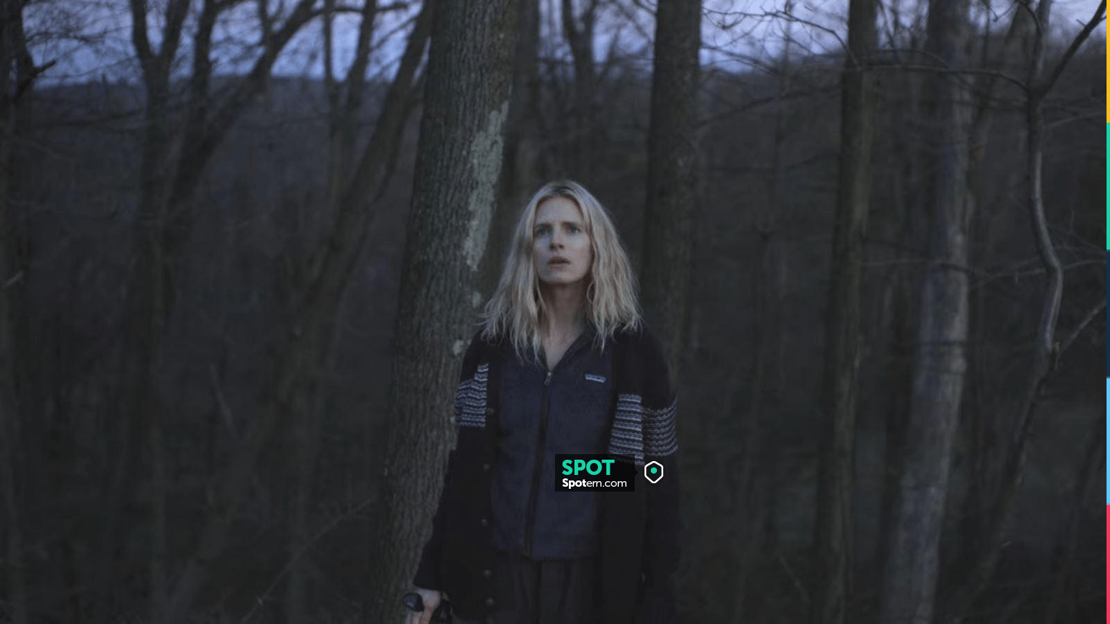 Navy Mix Stitch Cardigan worn by Prairie Johnson (Brit Marling) in The ...