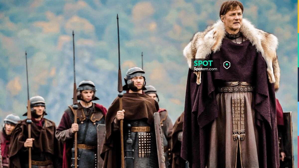 Purple Cloak Coat worn by Aulus (David Morrissey) in Britannia (Season ...