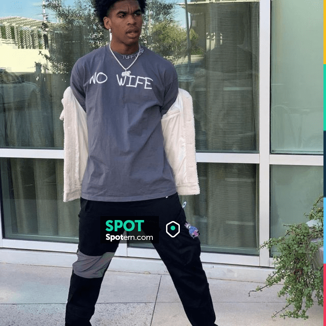 The black cargo pants worn by Josh Christopher on his account Instagram ...