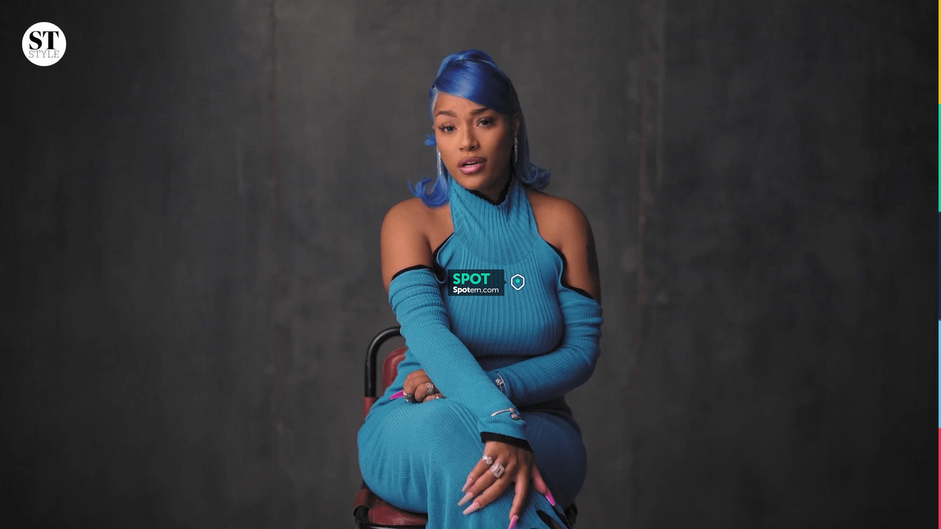 Bottega Veneta fringed knitted dress worn by Stefflon Don in Stefflon ...