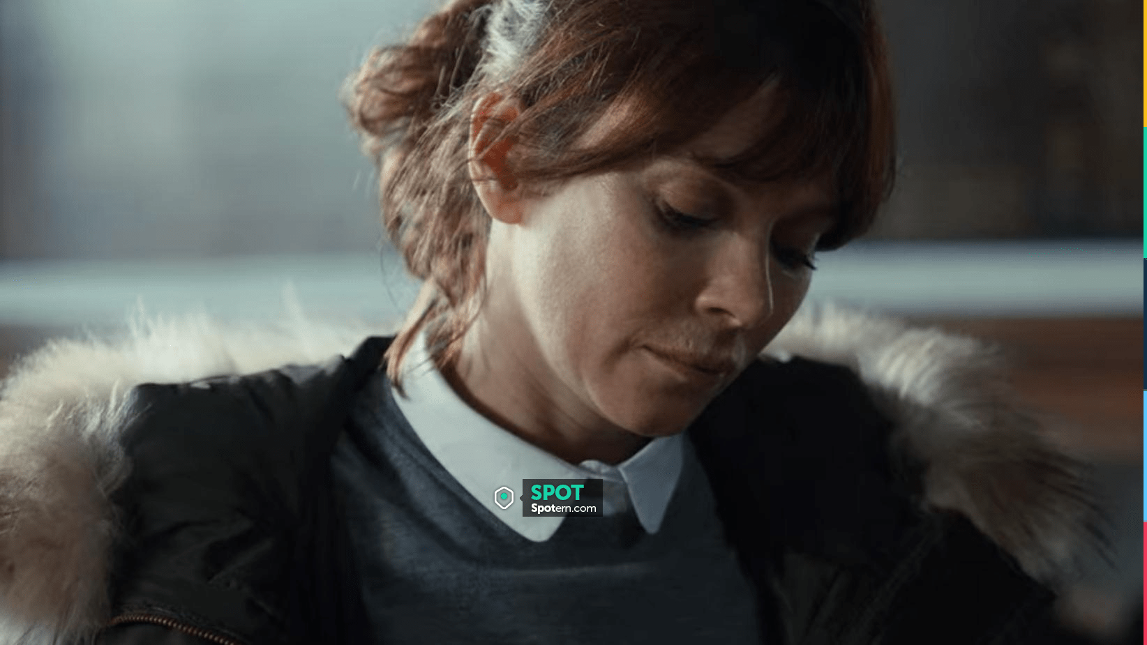 White classic shirt worn by Marcella Backland (Anna Friel) in Marcella ...