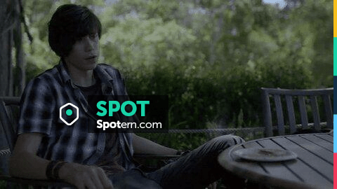 Grey and white short-sleeved shirt of Nolan Rayburn (Owen Teague) in ...