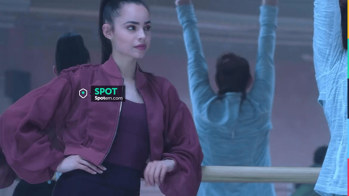 Sheer Red Jacket Worn By April Sofia Carson In Feel The Beat Spotern