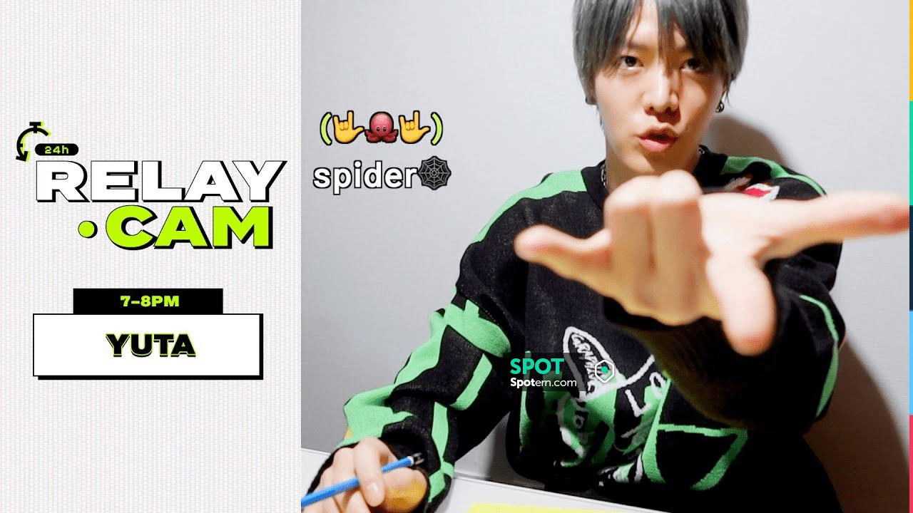 Sweater that Yuta Nakamoto wore in NCT 24 Relay Cam | Spotern