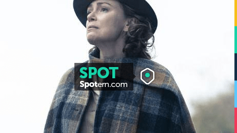 Plaid Cape Coat Jacket worn by Patricia Neal (Kee­ley Hawes) as seen in ...