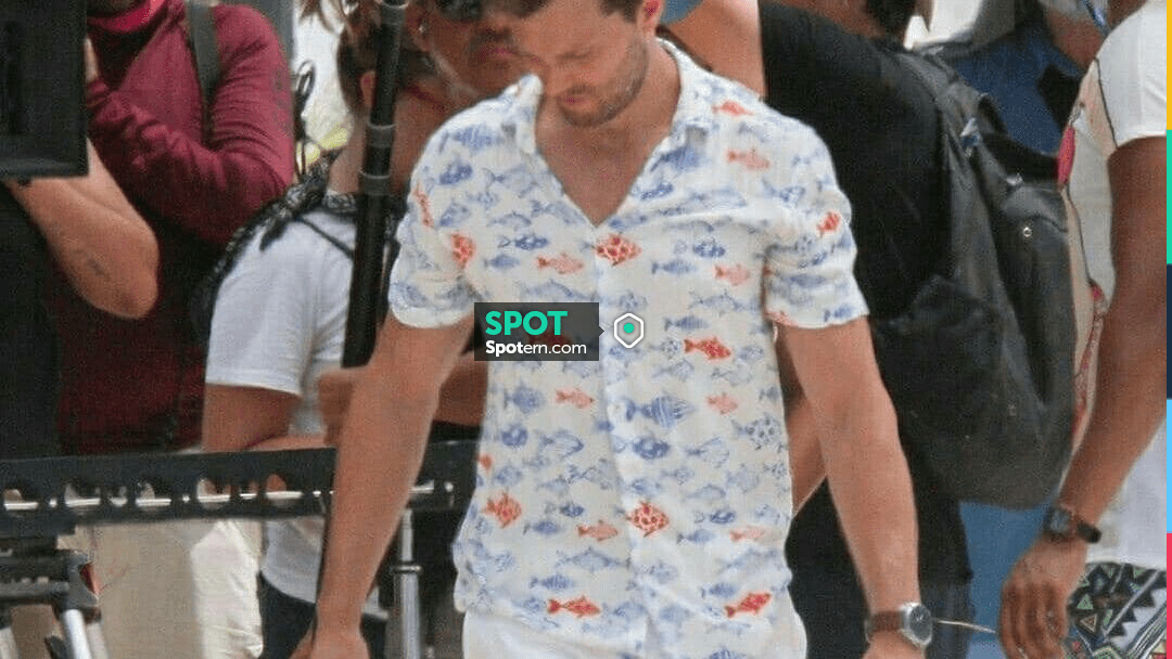 Fish Shirt worn by Edgar Jamie Dornan in Barb and Star Go to Vista Del ...