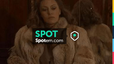 Brown faux fur coat worn by Fernande Grudet (Karole Rocher) as seen in ...