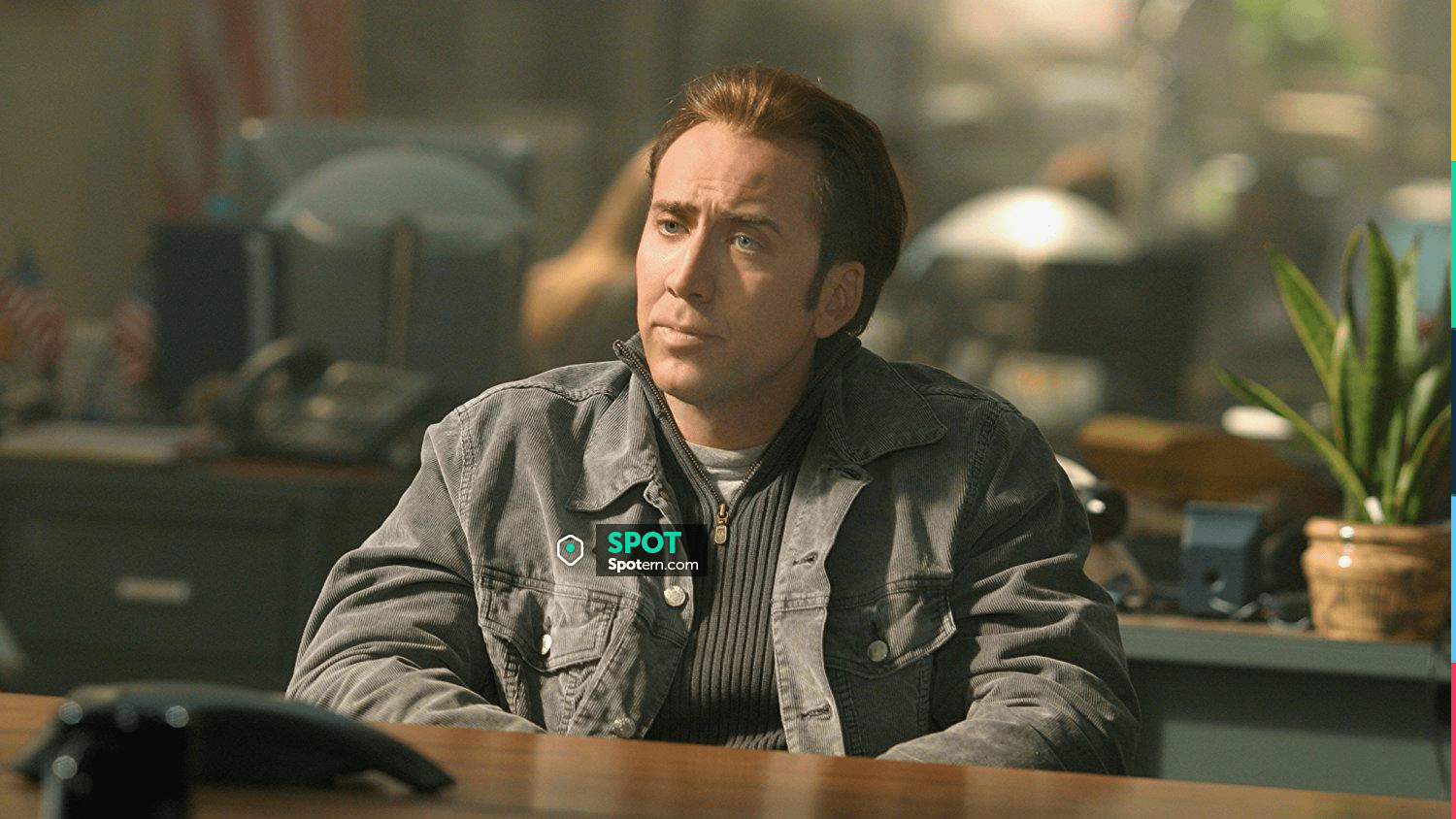 Gray velvet jacket of Ben Gates (Nicolas Cage) in Benjamin Gates and ...