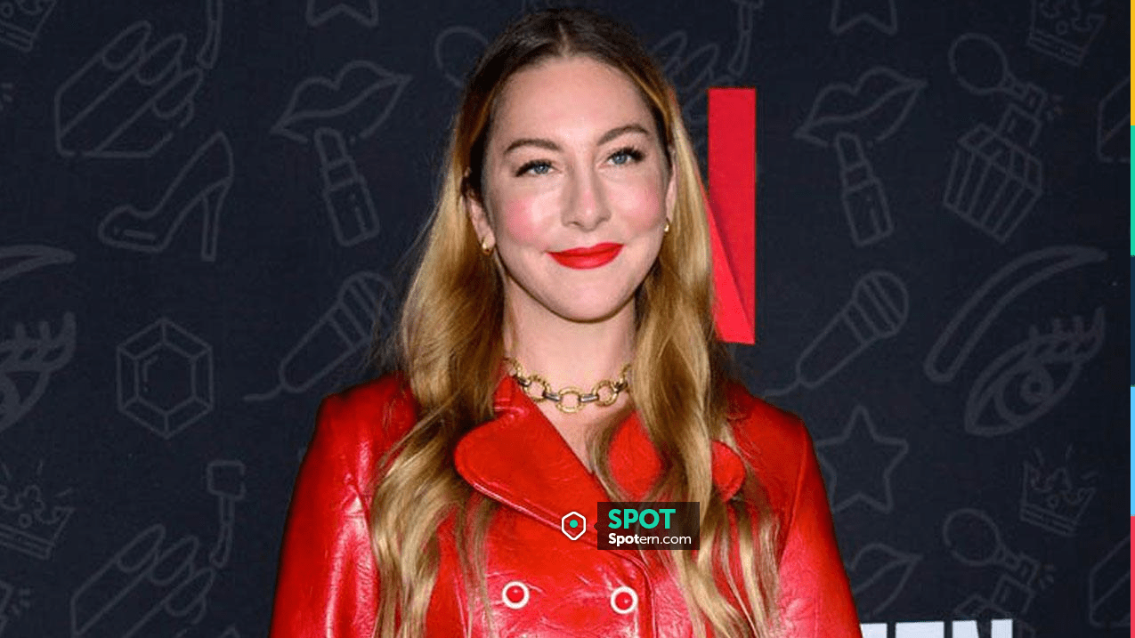 Este Haim Red Genuine Leather Coat | Spotern