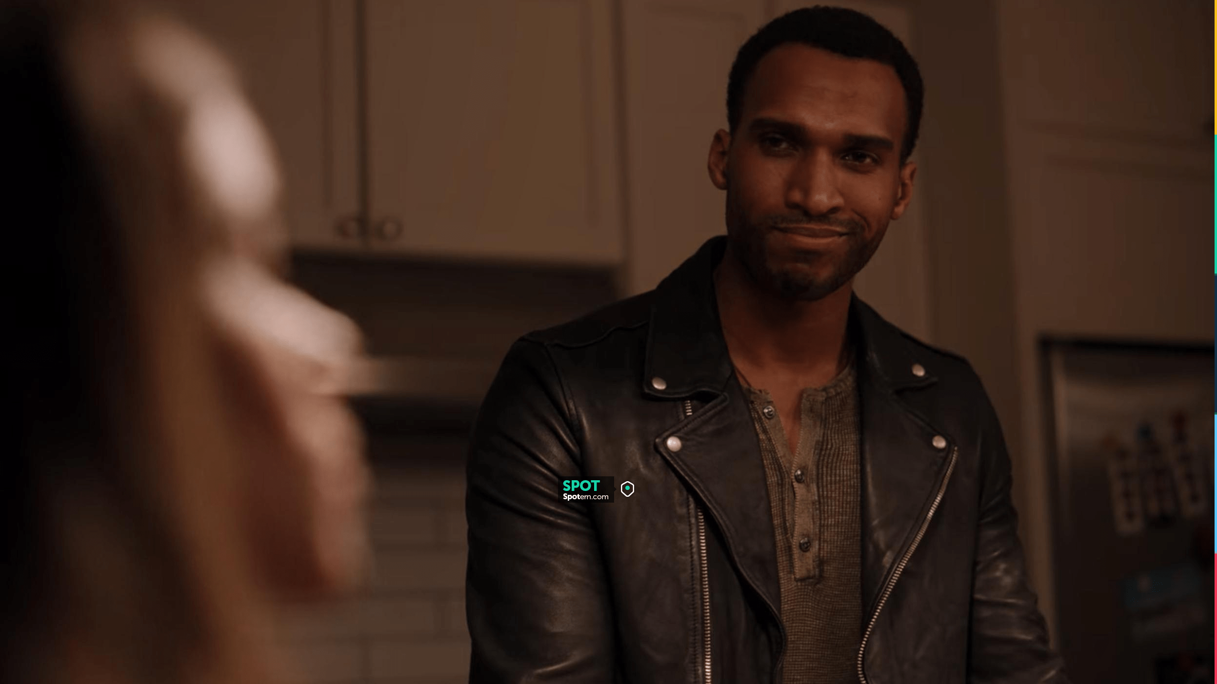 Black Leather Jacket worn by Zion (Nathan Mitchell) in Ginny & Georgia ...