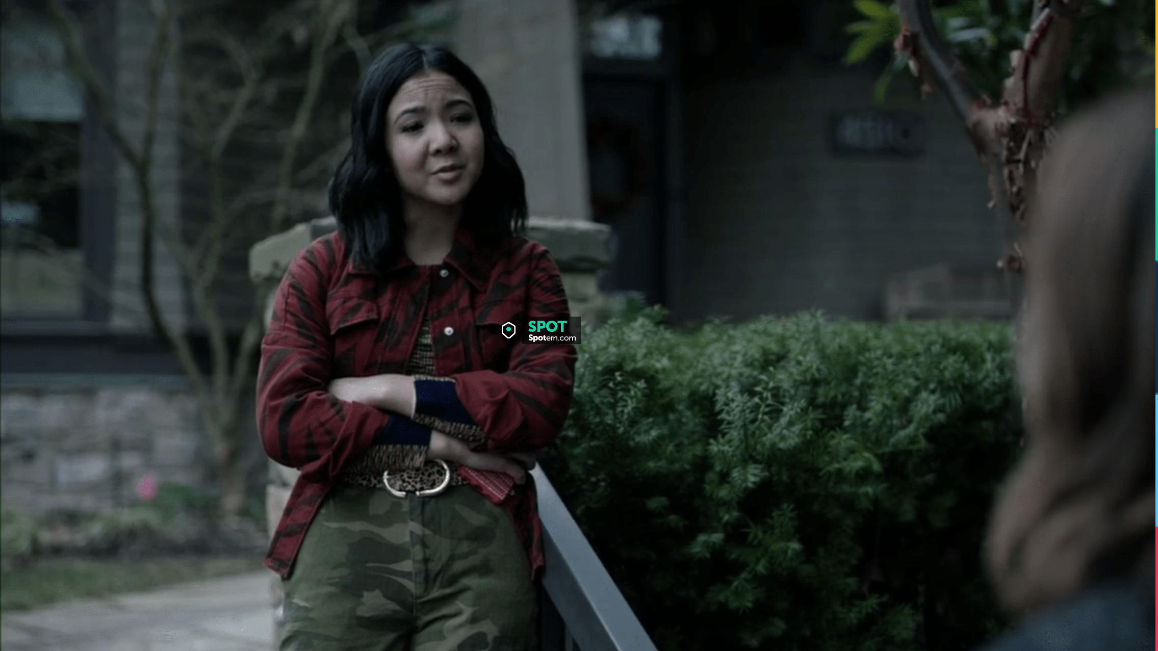 Zebra Print Denim Shirt Jacket worn by Lucy Tang (Mika Bantog) in ...