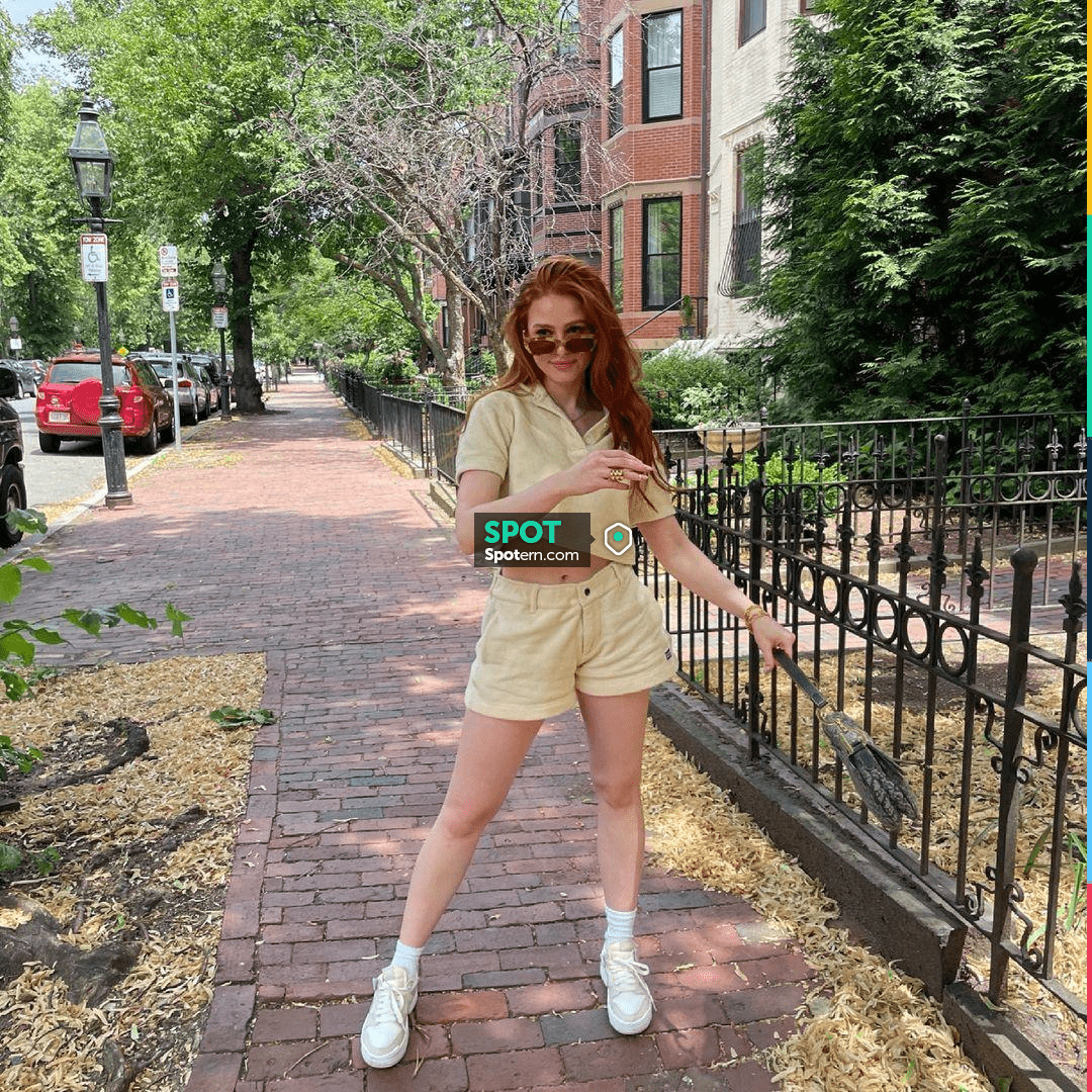 Yellow Polo worn by Madelaine Petsch on the Instagram account @madelame ...