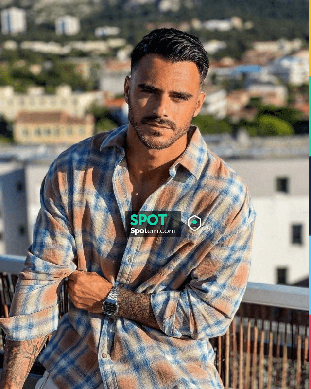 Chemise à carreaux de benji samat sur le compte Instagram de @benji ...