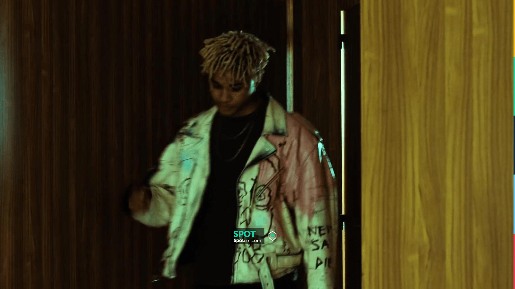 The jacket FTWS x Terry Urban worn by Moji in the clip Motel of Moji x ...