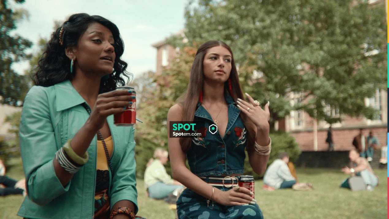 Lazy Oaf Denim sleeveless short jacket waistcoat worn by Ruby Matthews ...