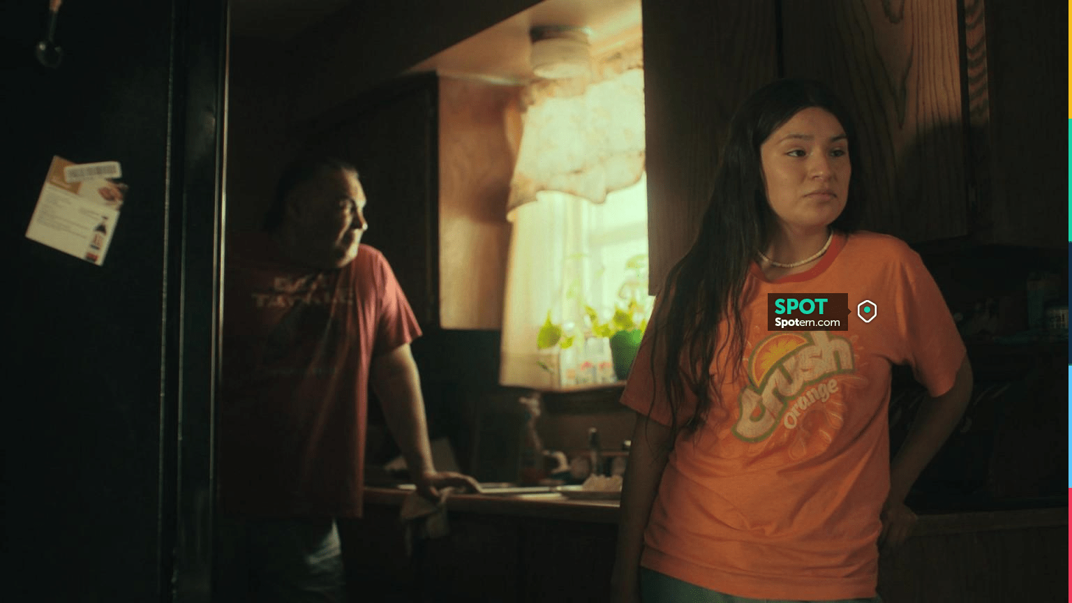 Orange Crush Soda Logo T-Shirt worn by Willie Jack (Paulina Alexis) as ...