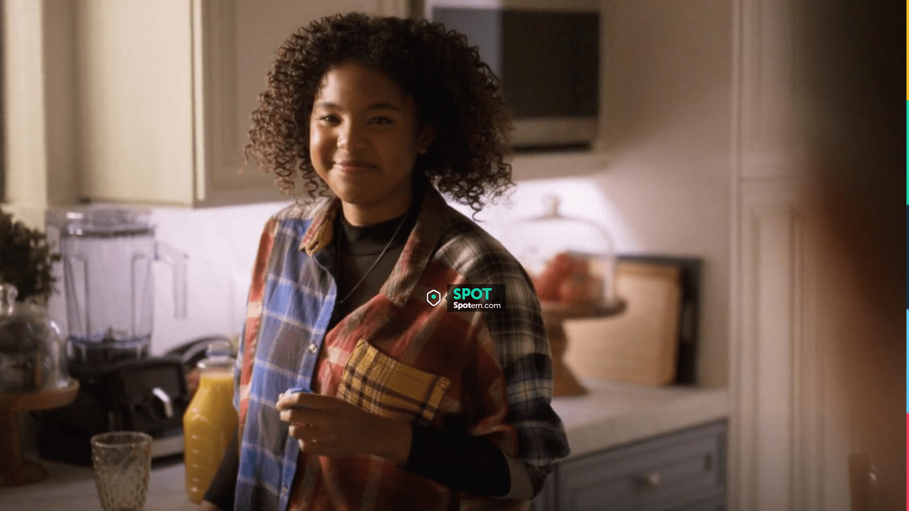 BDG Rayne Patchwork Flannel Shirt porté par Angie Porter-Kennard ...