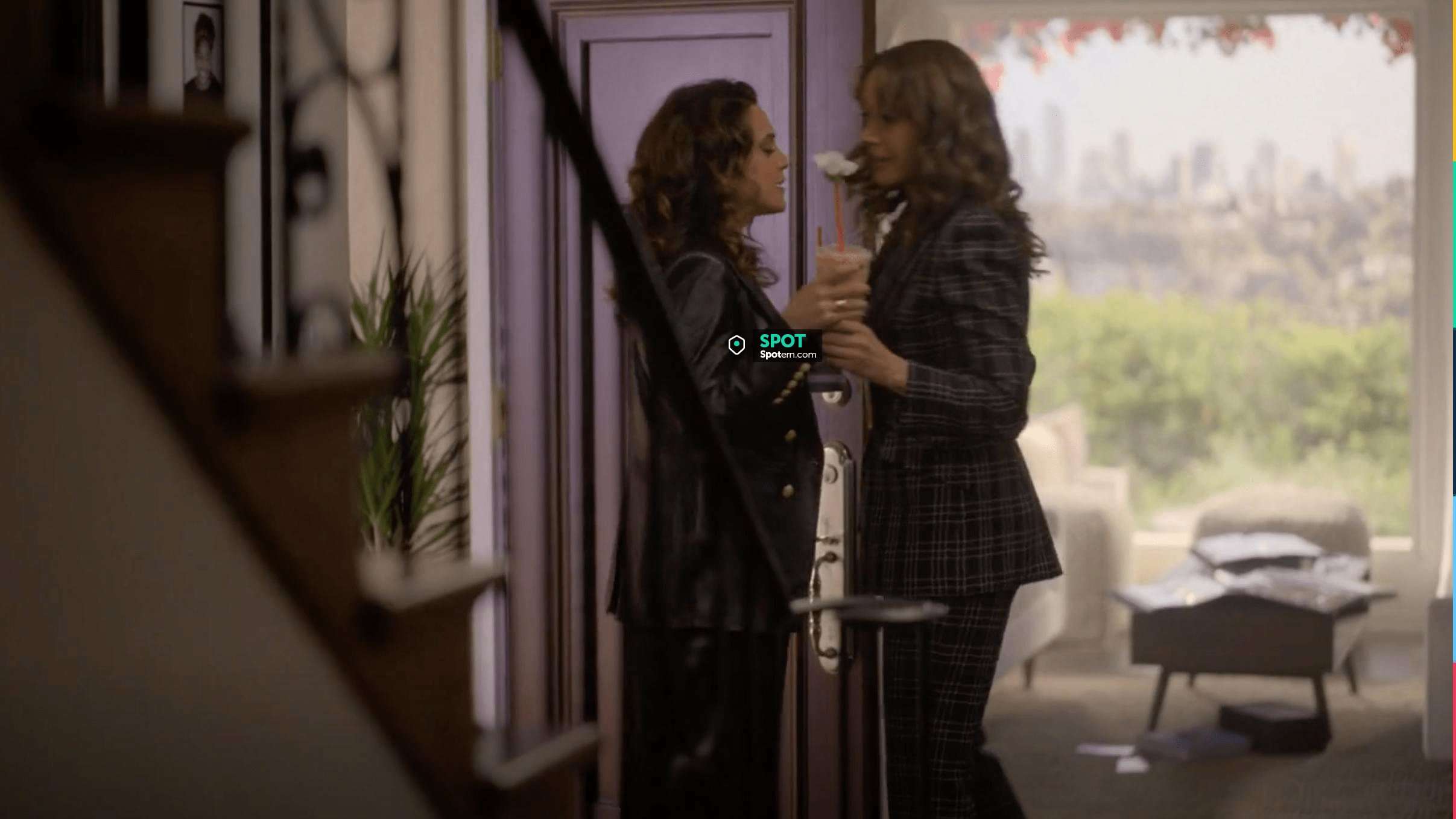 Veronica Beard Gaya Leather Dickey Jacket Worn By Gigi Ghorbani Sepideh Moafi As Seen In The L
