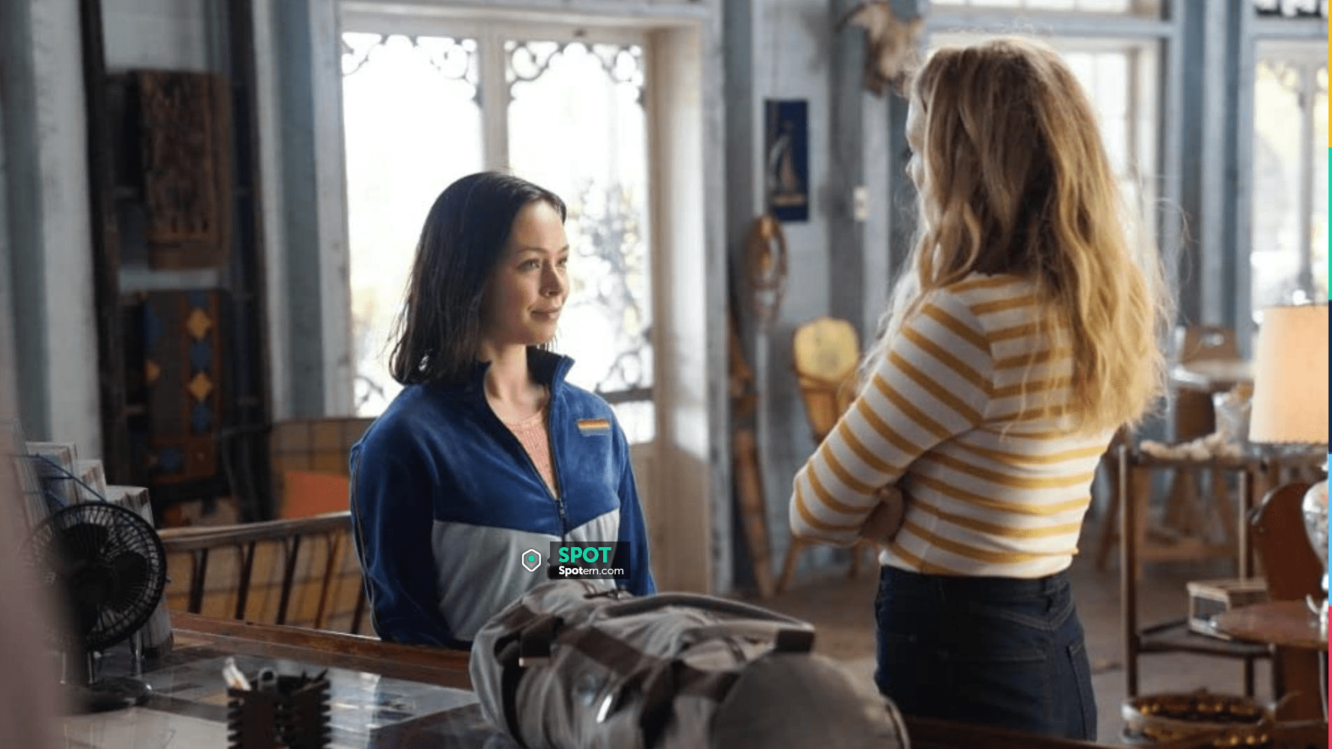 Nike Sportswear Velour Colorblocked Jacket worn by Eleanor Bennett (Celia Owen) as seen in ...