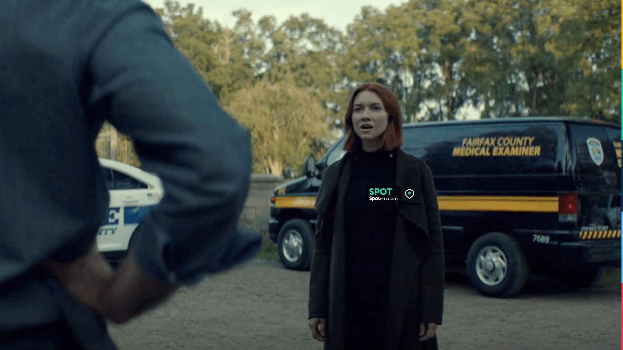 Mackage Mai Trench-Coat en vert porté par Katherine Solomon (Valorie ...