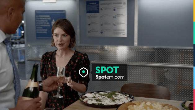 The Kooples Floral-print silk-blend mini dress worn by Taylor Rentzel ...