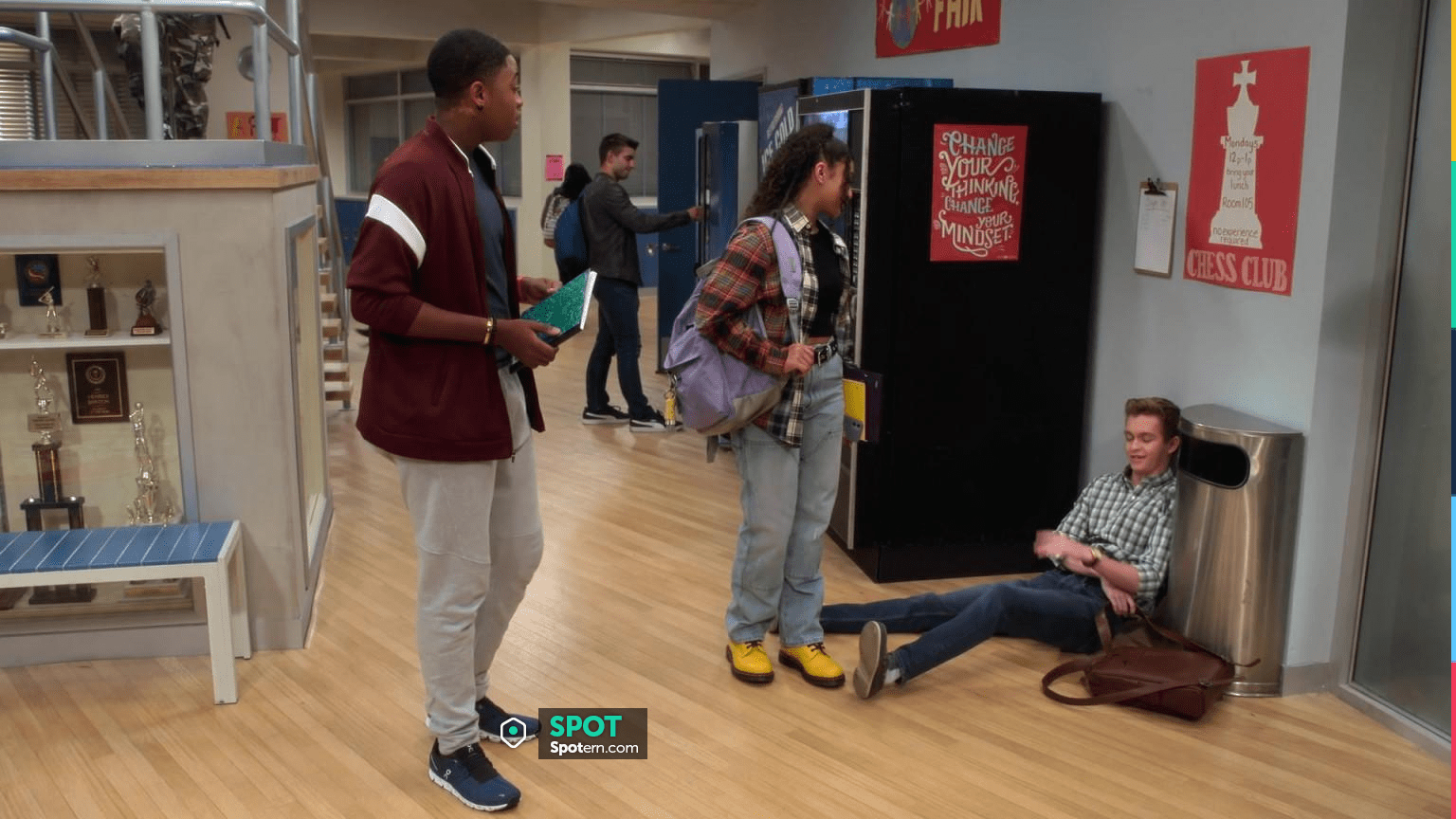 On Blue Sneakers worn by Terrell Smith (Brandon Severs) as seen in Head ...