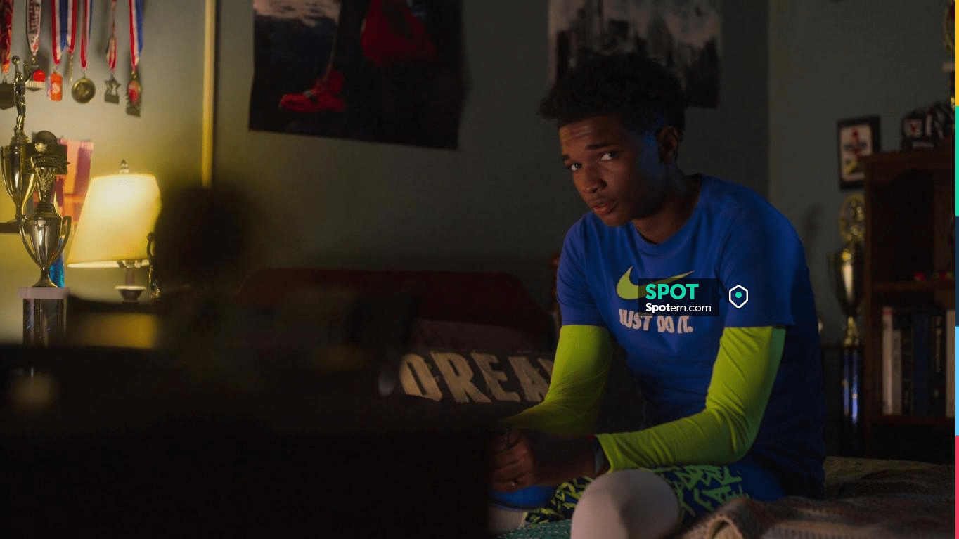 Nike "Just Do It." T-Shirt in blue worn by Jace (Isaiah R. Hill) as ...