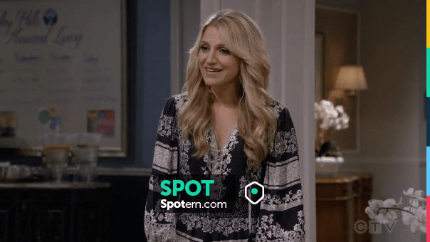 Alice and Olivia Senna Smocked Romper worn by Gina Dabrowski (Annaleigh ...