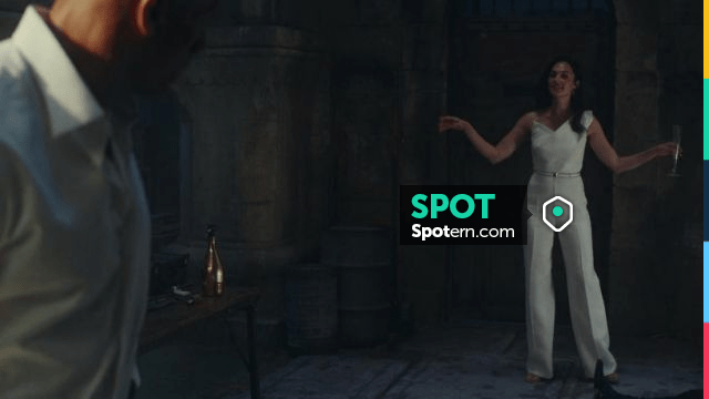 Roland Mouret White Jumpsuit worn by The Bishop (Gal Gadot) as seen in ...