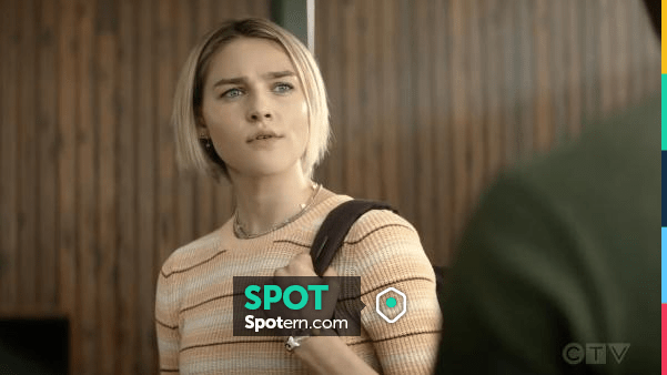 A.L.C. Milo Striped Sweater worn by Izzy Harris (Zyra Gorecki) as seen ...