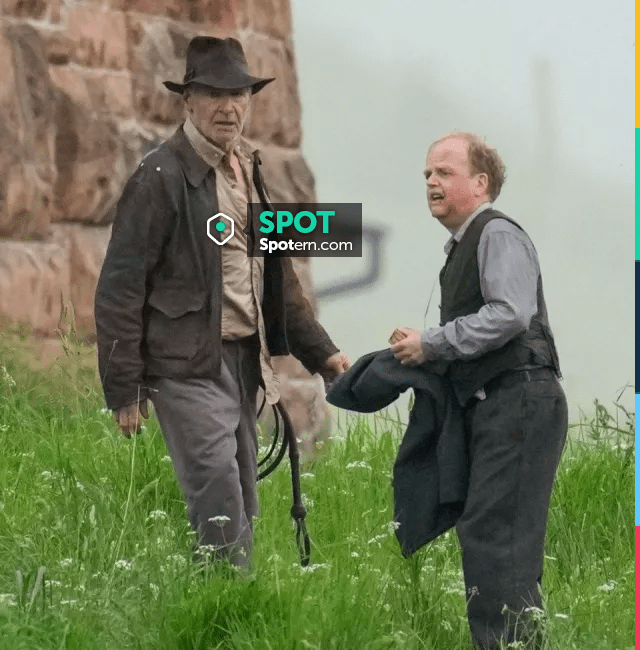 Brown Jacket worn by Harrison Ford on the set of Indiana Jones 5 | Spotern