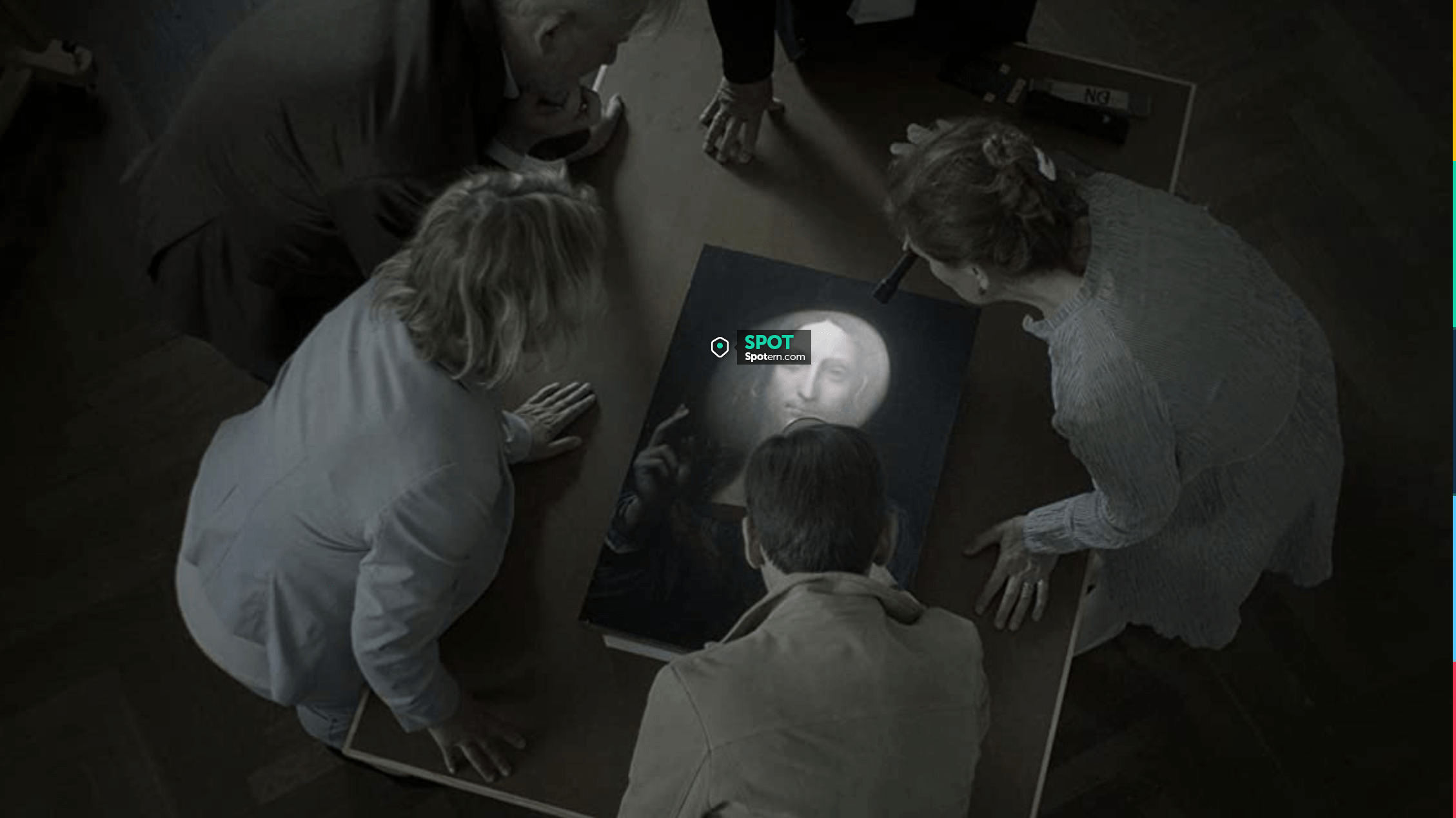 Salvator Mundi, the first painting by Leonardo Da Vinci as seen in The ...