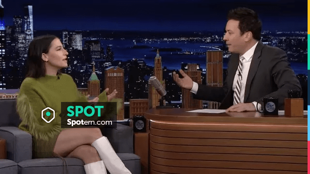 Lapointe Cashmere Silk Fur sweater in Green worn by Ilana Glazer in The ...