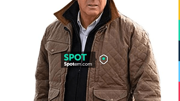 Quilted Brown Jacket worn by John Dutton (Kevin Costner) in Yellowstone ...