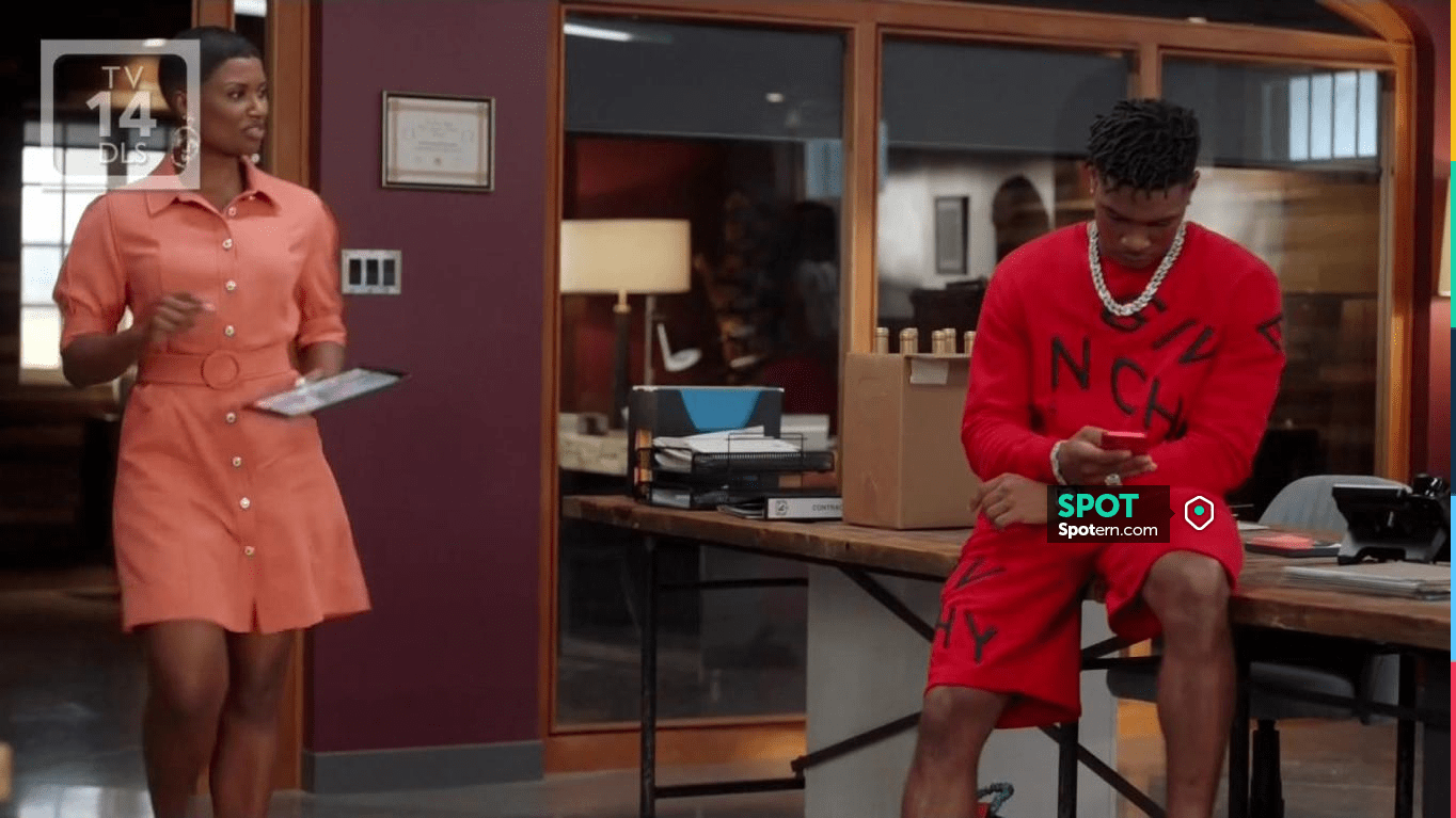 Givenchy Red sweater and shorts worn by Christian King (Ashlee Brian ...