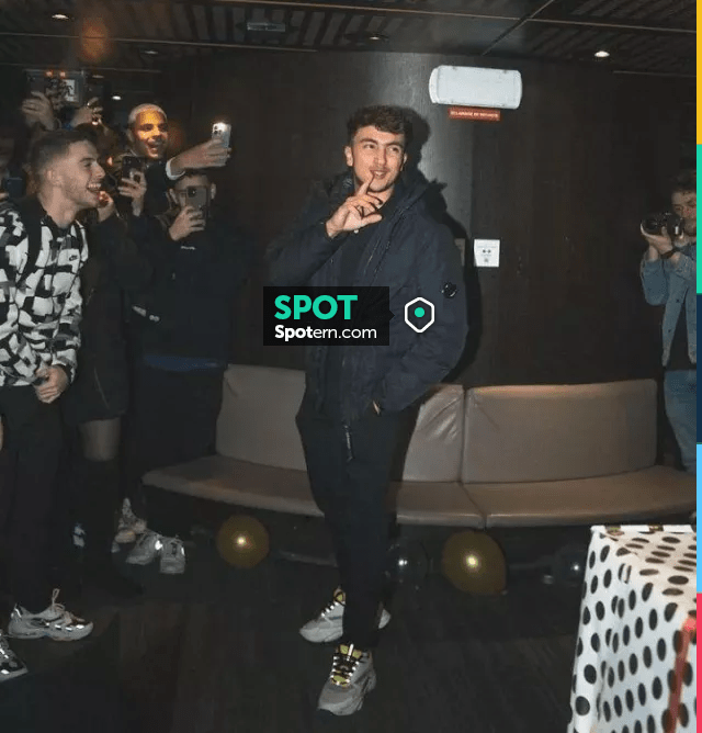 The black Moncler jacket worn by Inoxtag on his account Instagram ...