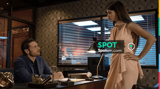 Acler Pink Draped midi dress worn by Nadia Morales (Eva De Dominici) as ...