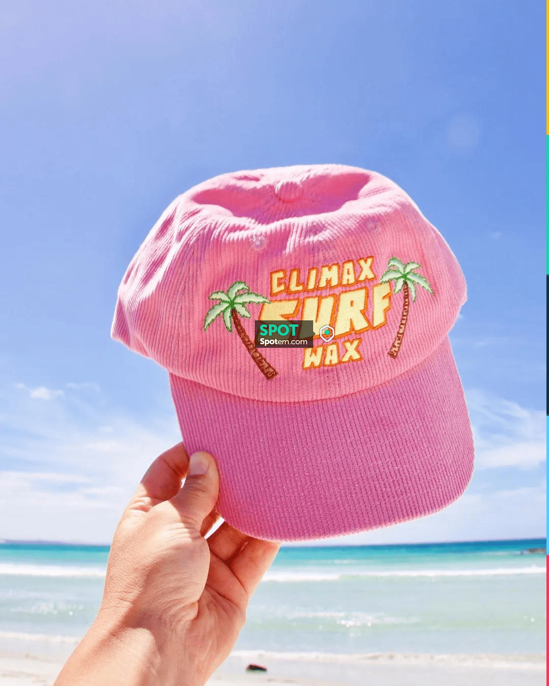 The pink Climax Surf Wax cap on @climaxsurfwax's Instagram account ...