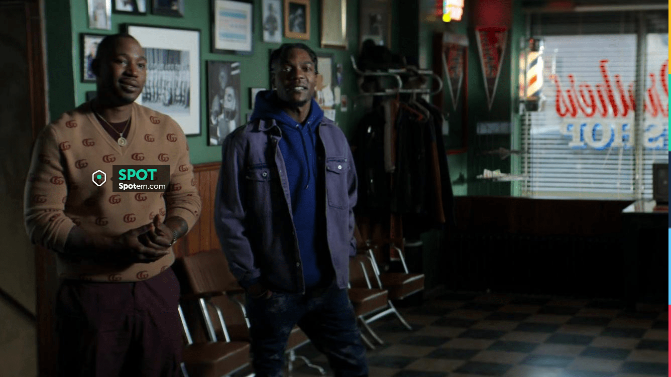 Gucci GG knit cashmere jacquard jumper in brown worn by Jenard Sampson ...