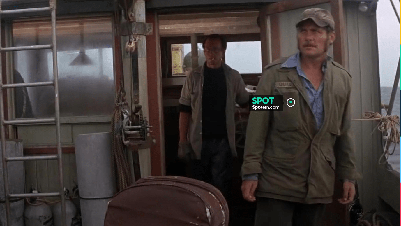 Olive Green Military Jacket worn by Quint (Robert Shaw) in Jaws movie ...