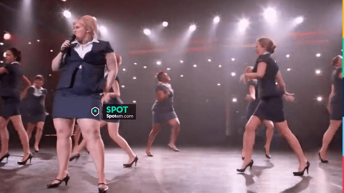 Navy Blue Skirt worn by Fat Amy (Rebel Wilson) in Pitch Perfect | Spotern