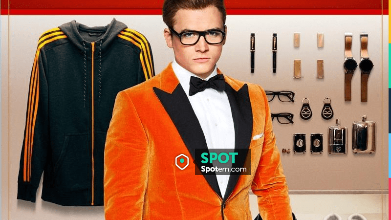 Velvet Tuxedo Blazer in orange worn by Eggsy (Taron Egerton) in ...