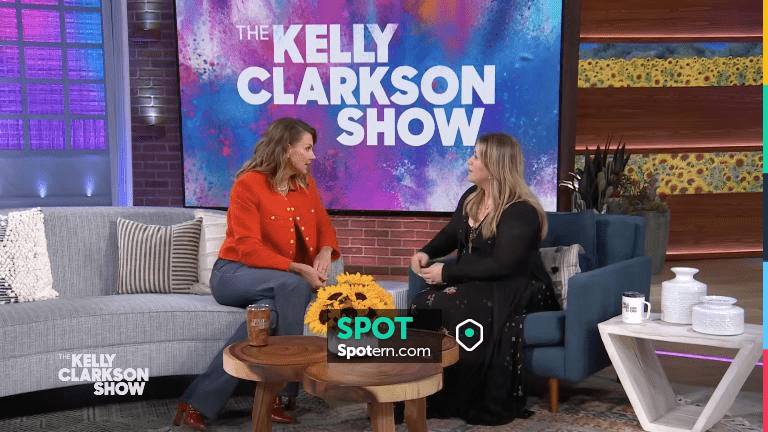 Johnny Was Clarabelle Floral Dress in black worn by Kelly Clarkson as ...