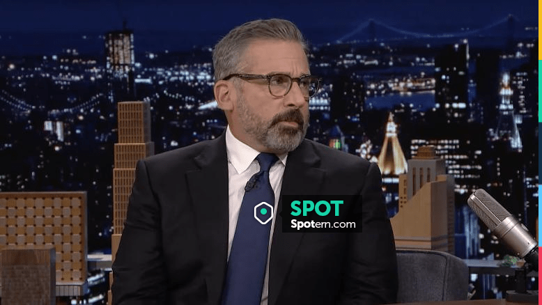 Blue Tie worn by Steve Carell as seen in The Tonight Show Starring ...