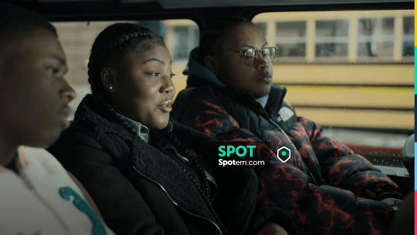 The North Face TNF Black Marble Camo Print worn by Maisha (Genesis ...